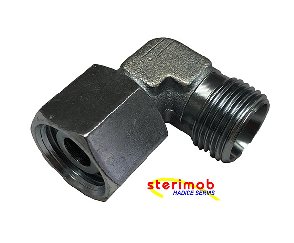 L-spojka matica/závit M36x2 - 28L 90°