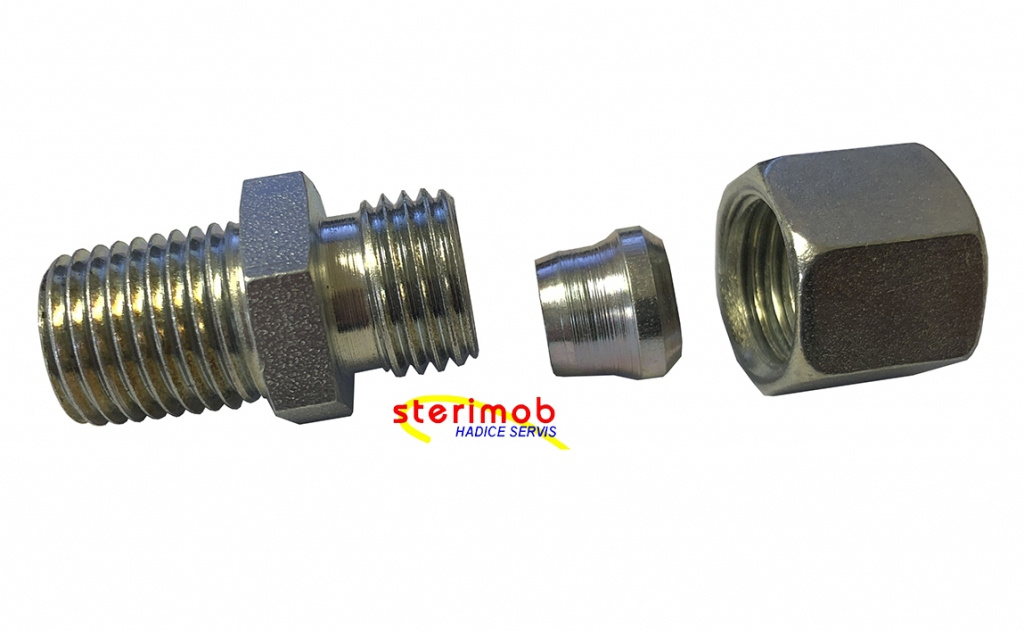 Hrdlo NPT 1/8"/M12x1,5 - 06L komplet (10ks bal.)